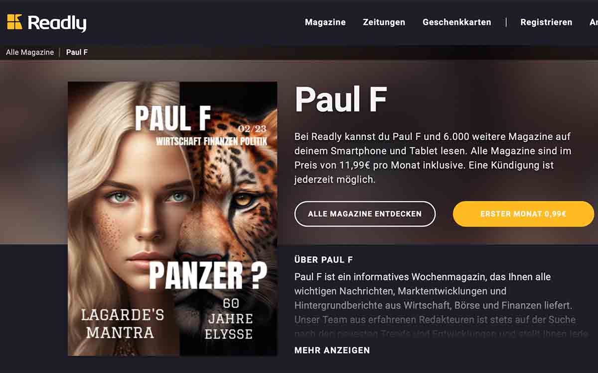 FUNDSCENE Media veröffentlicht 2. Ausgabe des Wirtschaftsmagazins "Paul ...